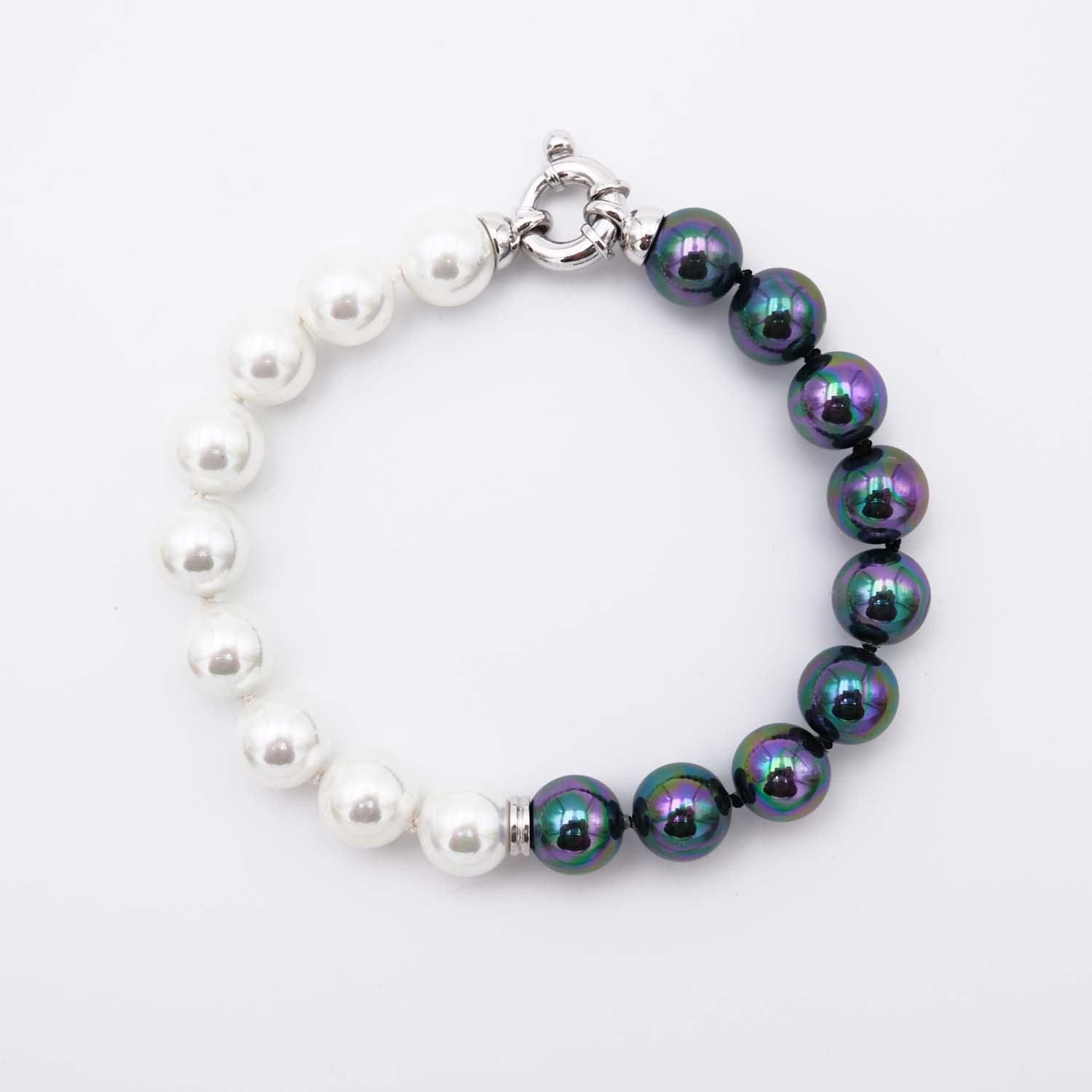 Bracelet en Perles de Majorque - 10 mm - Long. 21 cm - France Perles