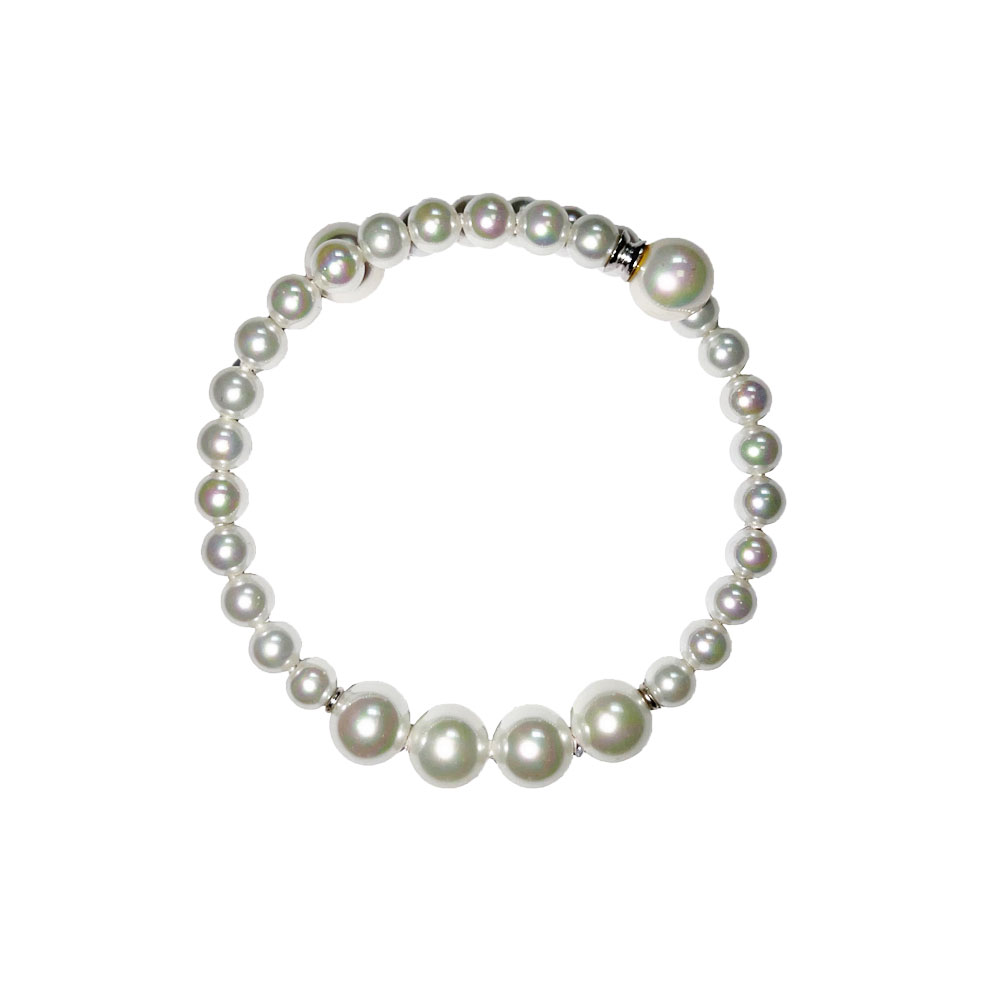Bracelet en Perles de Majorque - 5 et 8 mm - Long. ajustable - France ...