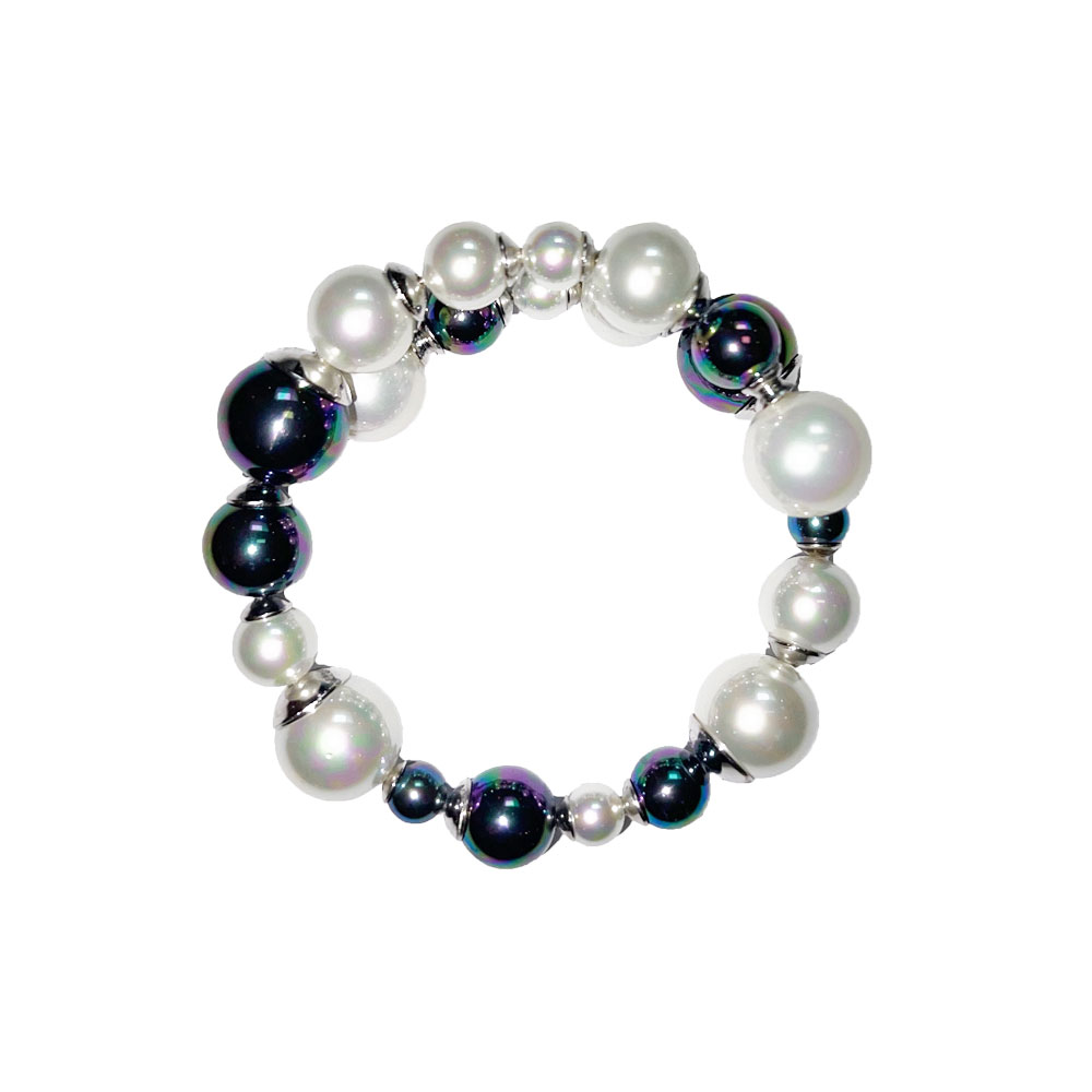 Bracelet en Perles de Majorque - 6 à 12 mm - Long. ajustable - France ...